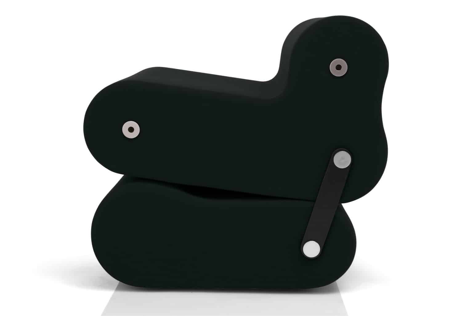 Multichair B-Line / Fauteuil design transformable Noir - MonBureauDesign