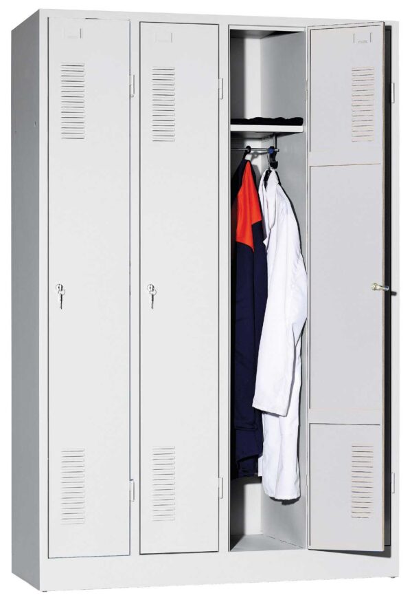 Gamma / Vestiaire monobloc 3 portes industrie propre Gris clair ...