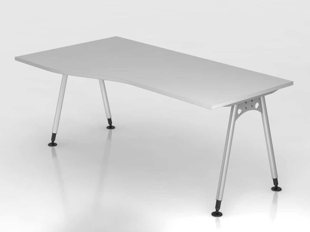 Officeline / Bureau asymétrique 180 x 100 cm - MonBureauDesign